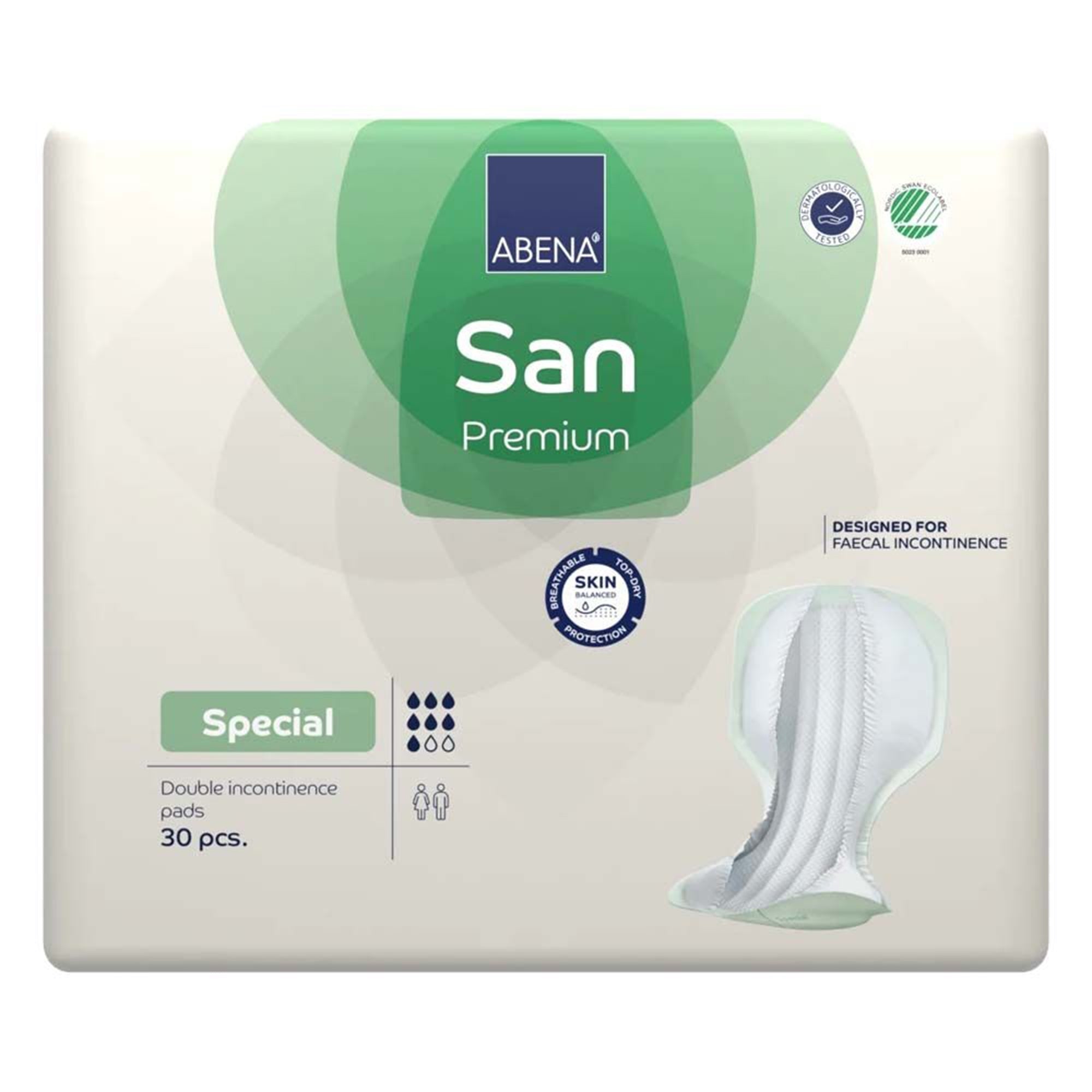 Abena Abri-San Special Fecal Incontinence Pad, 2000mL Absorbency - ABD ...