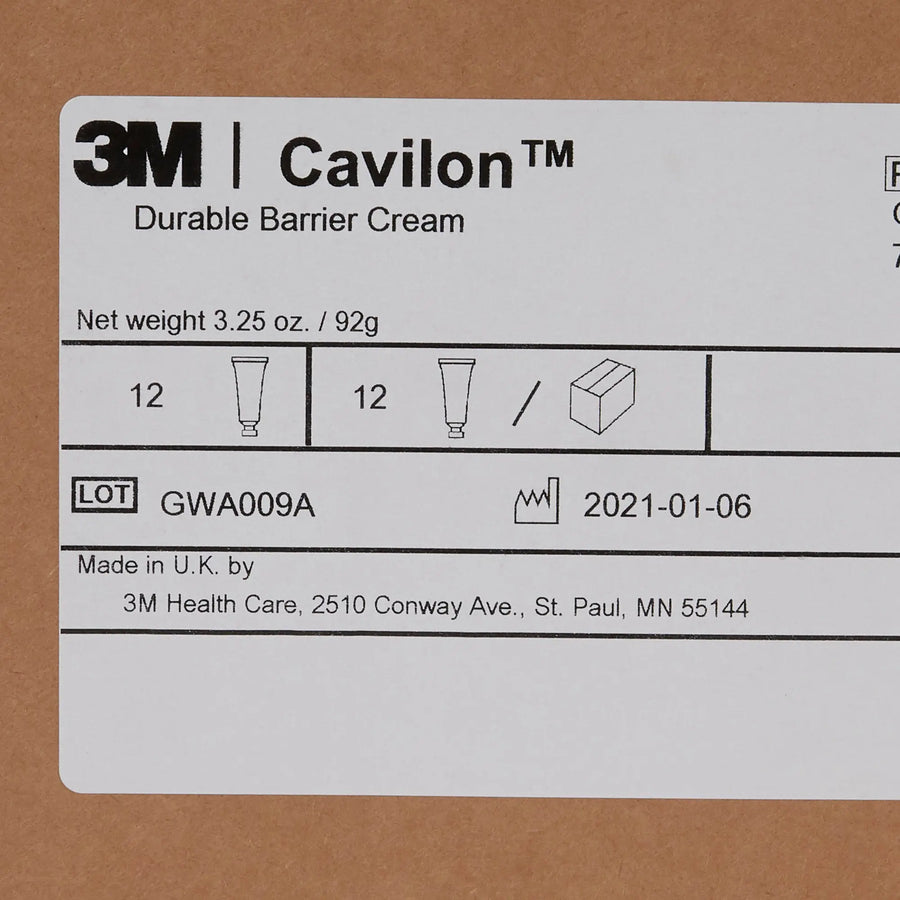 3M Cavilon Durable Skin Protectant Barrier Cream, Unscented - CHG Comp ...