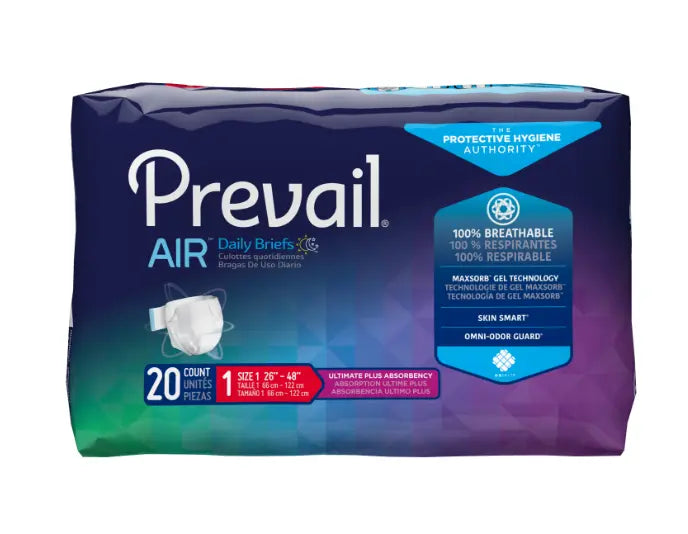 Prevail Air Plus Daily Brief | Size 1 | Breathability | Ultimate Absor ...